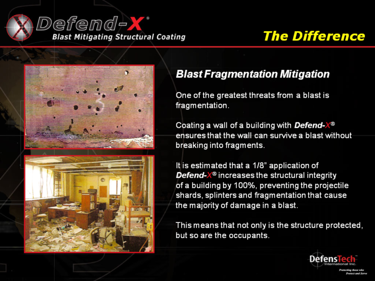 Blast Fragmentation Mitigation | DefensTech